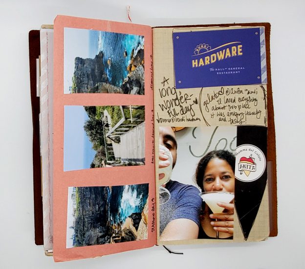 FAVORITE ART JOURNAL SPREADS: TRAVEL SOUVENIR – the soul of hope