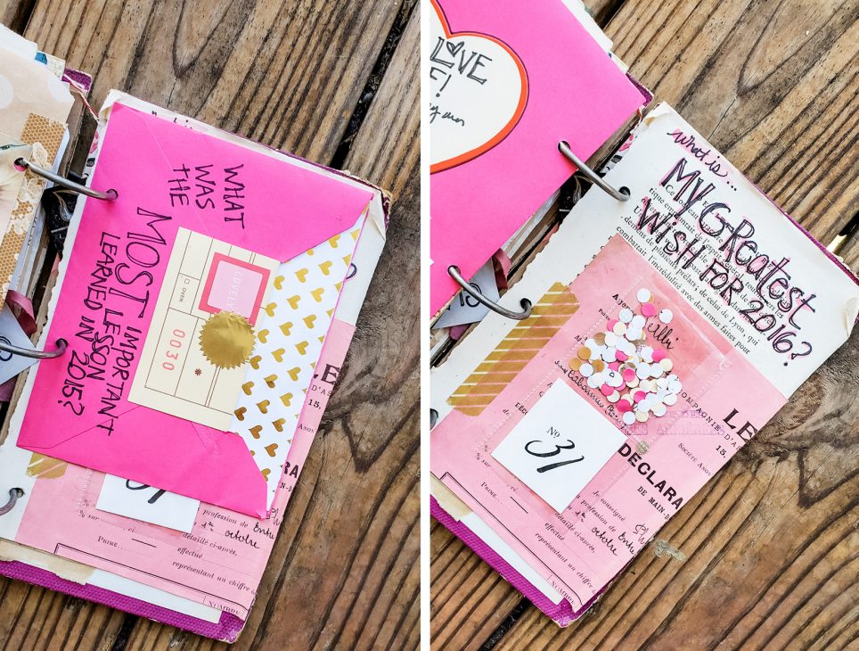 FAVORITE ART JOURNAL SPREADS: RINGED JOURNALS – the soul of hope