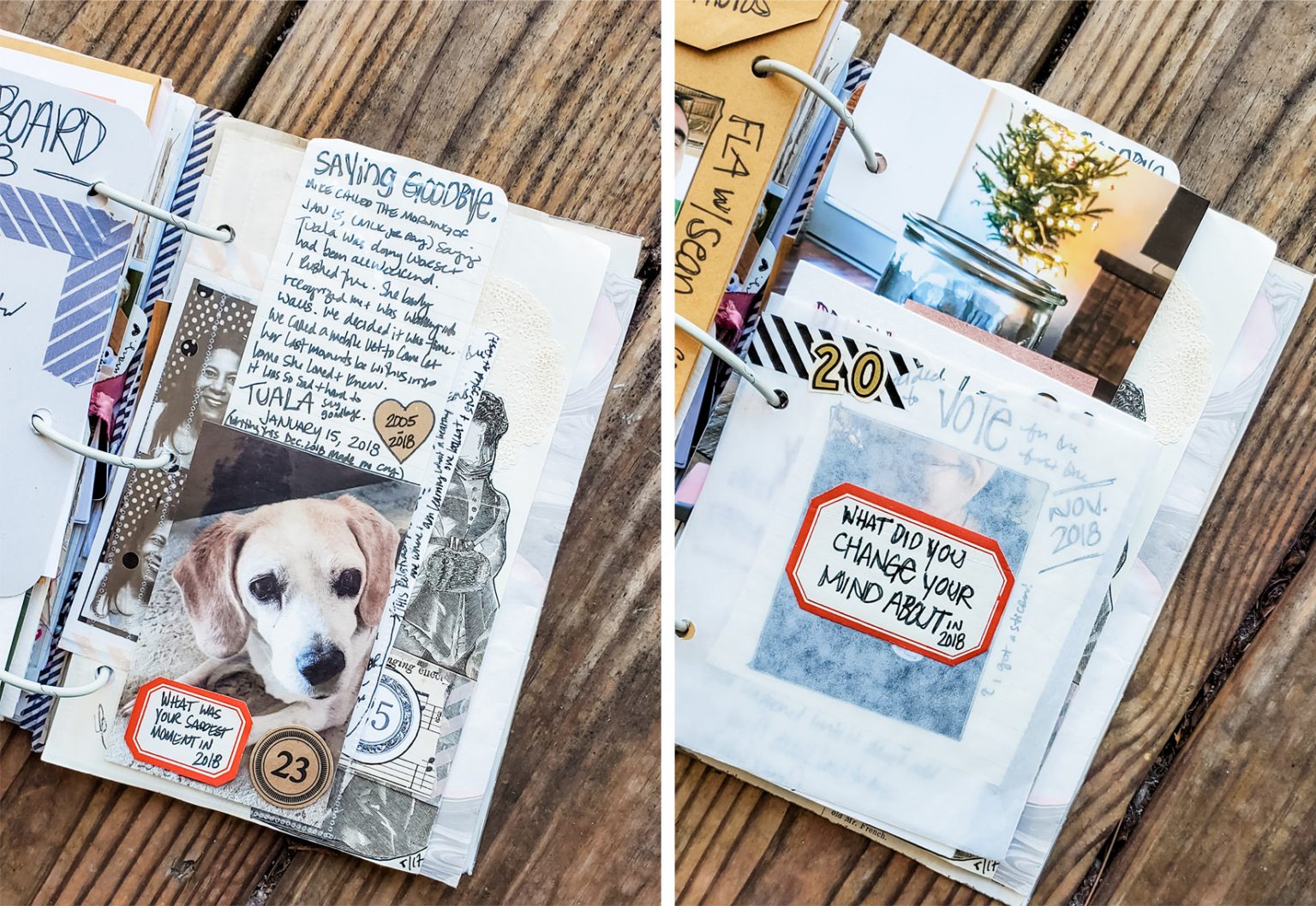 FAVORITE ART JOURNAL SPREADS: RINGED JOURNALS – the soul of hope