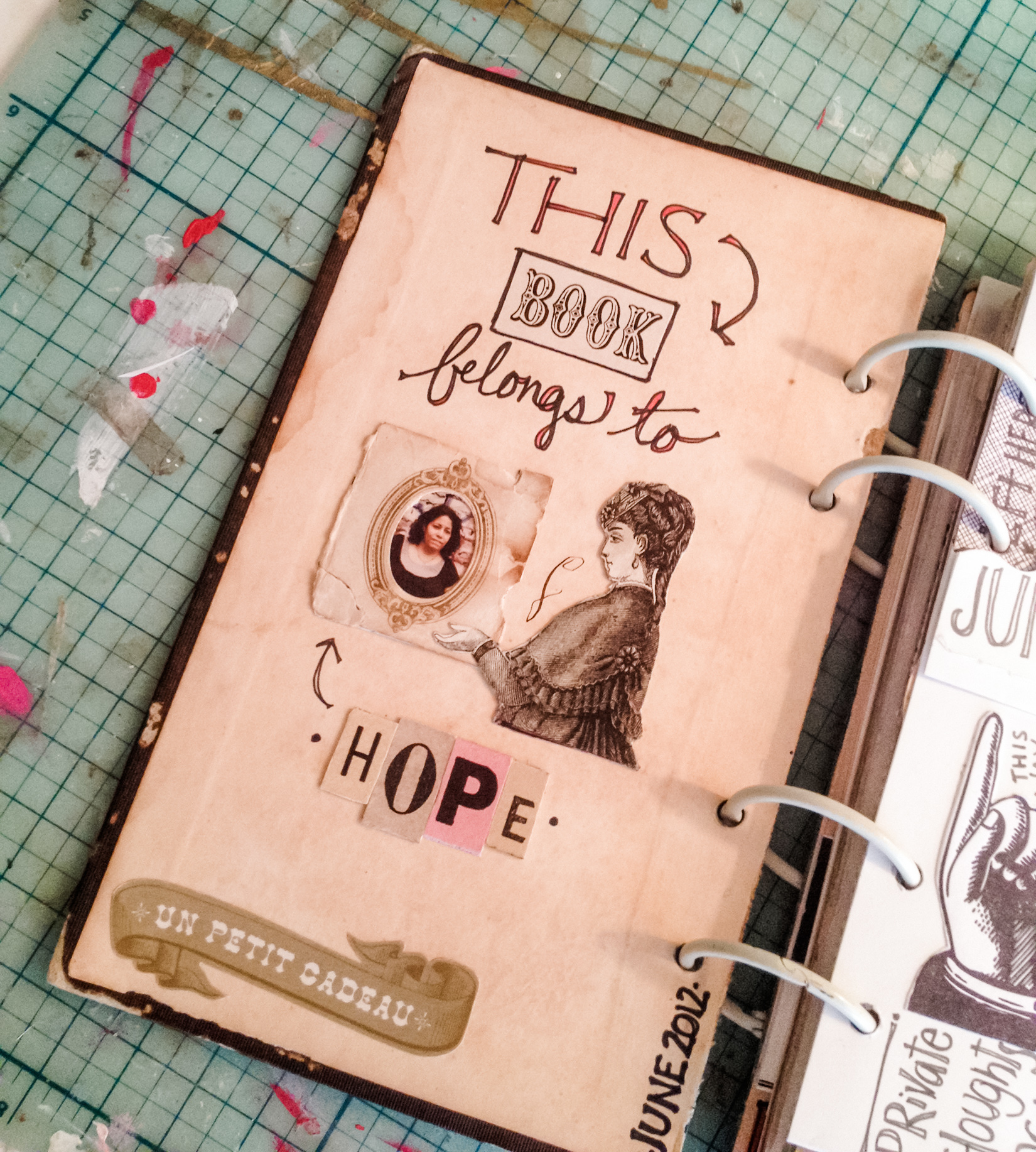 FAVORITE ART JOURNAL SPREADS: RINGED JOURNALS – the soul of hope