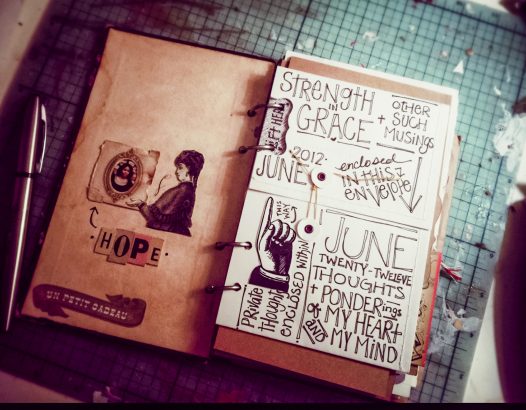 FAVORITE ART JOURNAL SPREADS: RINGED JOURNALS – the soul of hope