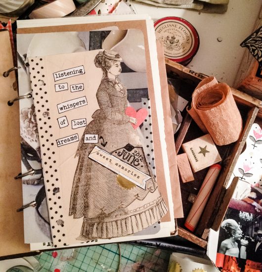 FAVORITE ART JOURNAL SPREADS: RINGED JOURNALS – the soul of hope